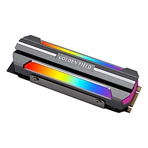 CALIDAKA M.2 2280 Heatsink Cooler,SSD Heatsinks ARGB Thermal Pad 5V 3pin Radiator M.2 SSD Cooling Sink,Solid State Disk Radiator for 2280 M.2 SSD