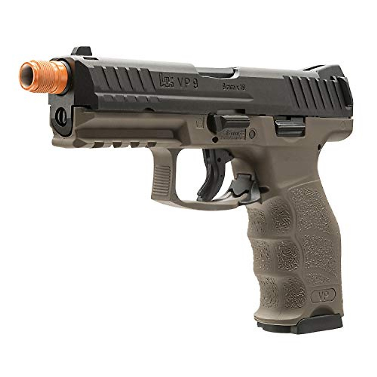 HK Heckler & Koch VP9 GBB Blowback 6mm BB Pistol Airsoft Gun, FDE