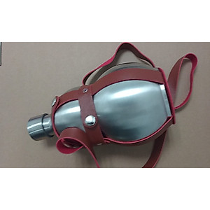 64 Oz Stainless Steel gourd Bottle Kettle Outdoor Brown Strap