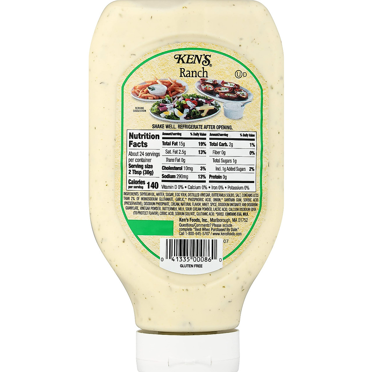 Ken's Steak House Ranch Dressing (24 Ounce (Pack of 2))