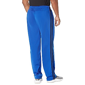 adidas Big & Tall Essential 3-Stripes Open Hem Tricot Pants Team Royal Blue/Black 4XL 34