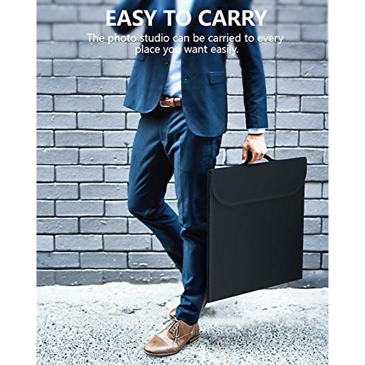 8 Pcs Backgrounds Photo Light Box, SAMTIAN Portable 16x16x16 Inches Photography Studio Light Box Shooting Tent Tabletop Photography Lighting Kit with Brightness Dimmer for Photography