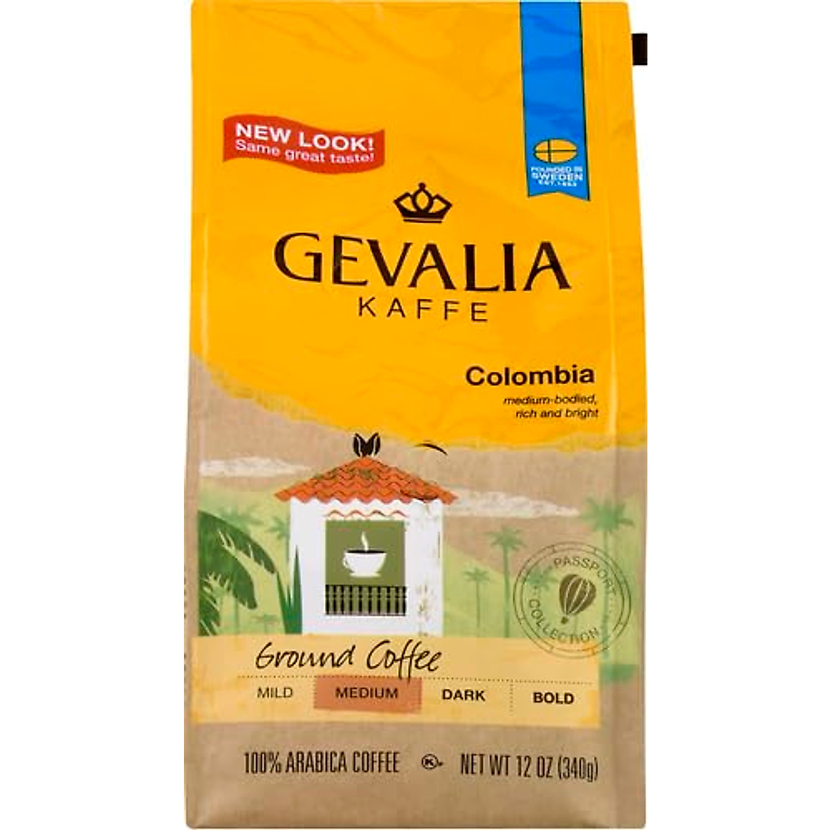 Gevalia Colombian Medium Roast Ground Coffee (12 oz Bag)