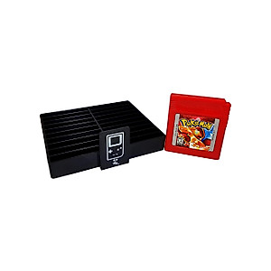 Collector Craft, Black, Gameboy Compatible Game Organizer, Holds 20 Games, Cartridge Holder, Retro Video Game Collection, Clutter Reducing, Works with Nintendo Gameboy Gameboy Advance, Gameboy Color