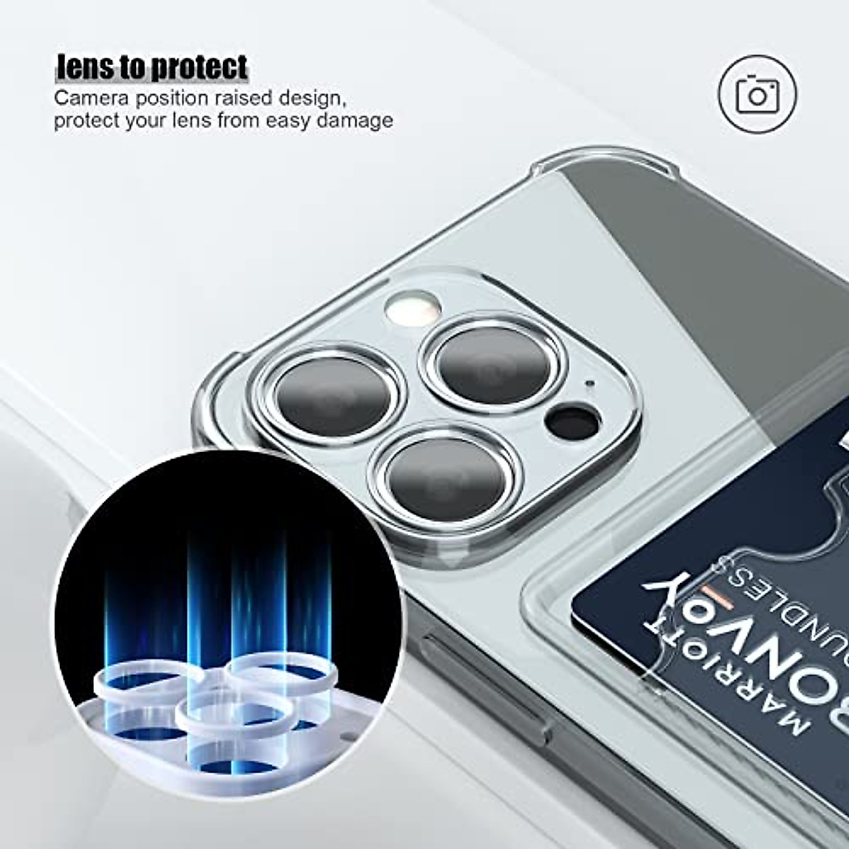 AKABEILA Case for Xiaomi Redmi Note 10 Pro Clear Cute Phone Case Soft TPU Wallet Case Slim Bag Cover Shockproof with Card Slot Holder