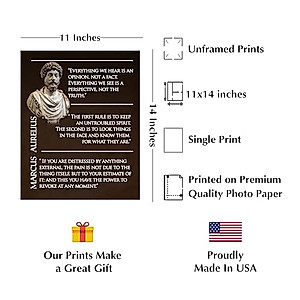 Untroubled Spirit - Motivational wall decor, Perfect Inspirational Wall Art, Adorn your home, Educational Institutes, and Community Spaces with these Philosophical Quotes Prints, Unframed - 11x14