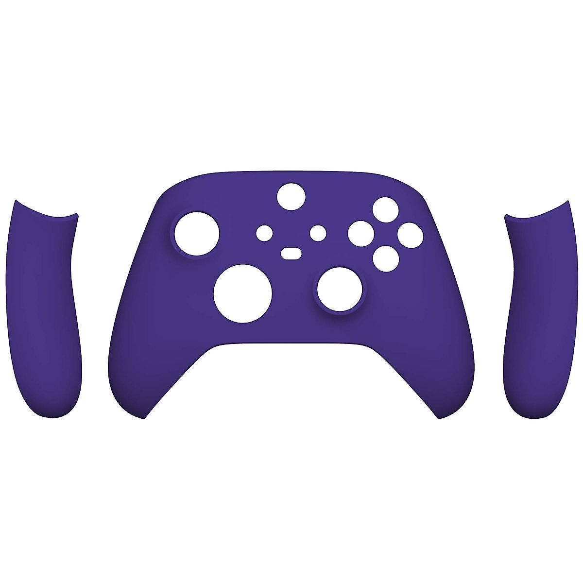 eXtremeRate Side Rails Grips Shell for Xbox Series X & S Controller, Purple Soft Touch Grip Custom Accessories Back Panels Cover Faceplate for Xbox Core Wireless Controller [Controller Excluded]