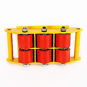 8T 17600lb Industrial Machine Dolly Skate Roller Machinery Mover 360° Rotation Cap