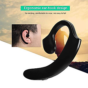 Zerone Bone Conduction Headphones, IPX6 Waterproof Bluetooth Wireless Headphones Over Ear Hang with Mic Sports Earphones Noise Canceling for Running Cycling Gym