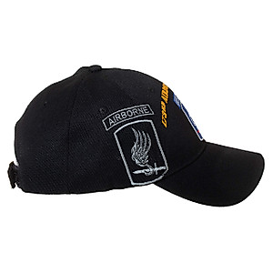 Officially Licensed US Army 173rd Airborne Brigade Sky Soldiers Embroidered Black Adjustable Baseball Cap