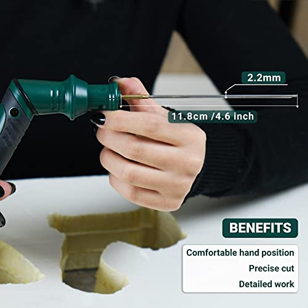 WINONS Hot Wire Foam Cutter WFC-0003, 18W (Max 22W) Versatile Styrofoam Cutter with Rotational Handle also can be used as a Hot Knife Foam Cutter and Engraving Pen (Kit of 3)