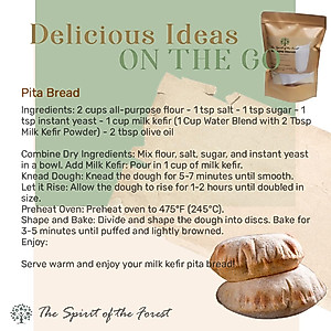 Milk Kefir Powder Ready To Use No Maintenance - Live Active Probiotic Cultures - Non GMO Gluten Free - Health Starter - Leche de Bulgaros en Polvo (Large Pack 10 Oz)