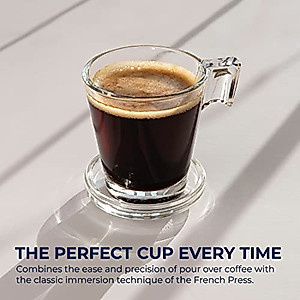 Clever Coffee Dripper and Filters, Large 18 oz, Original Classic Design, Safe BPA Free Plastic, Clever dripper coffee maker, drip coffee maker pour over, Immersion Dripper, Manual Coffee Maker, Includes 100 filters, coaster and lid 18 oz (Java)