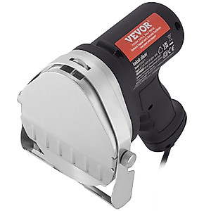 VEVOR Electric Shawarma Knife, 80W Professional Turkish Kebab Knife, Commercial Stainless Steel Gyro Cutter, Doner Kebab Meat Slicer with 2 Blades, Φ4/100mm Blade Diameter, 0-8mm Adjustable Thickness