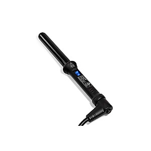 NuMe Classic Ceramic Curling Wand - Tourmaline 25mm Barrel Hair Curler, Negative Ion Conditioning, Far Infrared Heat - All Hair Types