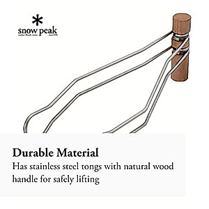 Snow Peak Micro Cast Iron Lifter - Perfect Tool for your Snow Peak Micro Cast Iron Dutch Oven