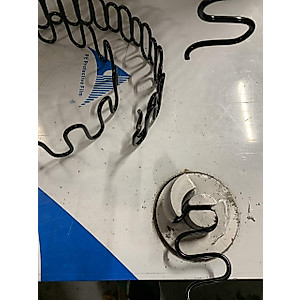 Galaxy Supply Inc. Zig Zag- Springs 8 Gauge 21inch x 2 pcs,Plus Special Package 5 pcs 7 Holes Clip +10 pcs Stay Wire Clips + 5 feet of Springing Wire for All Upholstery Use,Black