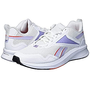Reebok womens FUSIUM RUN LITE,White/Black/vivid orange,8 M US