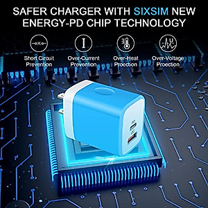 USB C Wall Charger, 2-Ports 20W USB A and USB C Charger Block [PD/QC 3.0], 3Pack USB-C Power Wall Plug Adapter Brick for iPhone 14/13/12/Pro/11/Pro Max/Mini, iPad/Pro, AirPods, Pixel, Samsung Galaxy