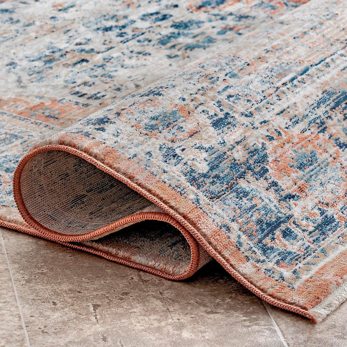 nuLOOM Piper Faded Transitional Area Rug, 4x6, Beige