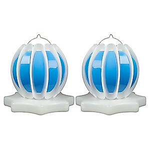 Poolmaster Floating Pool Lights for Swimming Pool, Patio and Hanging Solar Lanterns, 2 Pack, Blue