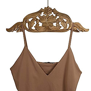 Handmade Vintage Wooden Wedding Suit Jacket Tuxedo Shirt Coat Clothes Hanger for Groom & Bridal Wedding Dress Non Slip Smooth Finish Swivel Hook Bridal Shower Party Favor Gift Ideas 15"