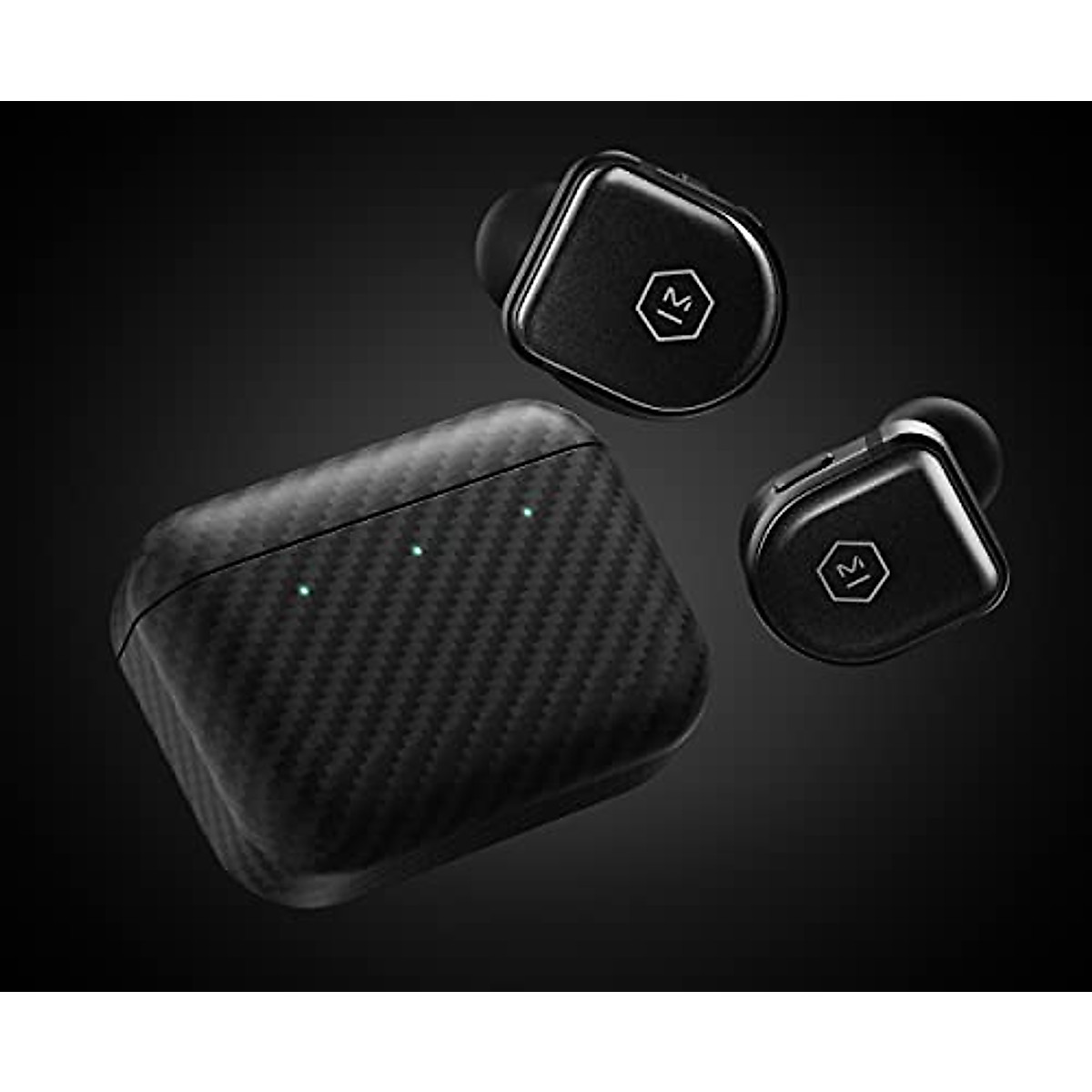 MASTER & DYNAMIC MW08 Sport Active Noise-Cancelling True Wireless Earphones (Black Sapphire Glass/Black Case)