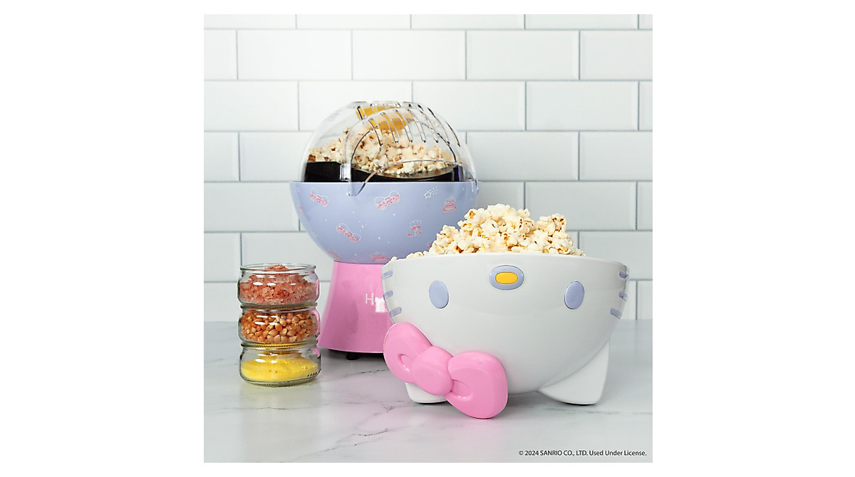 Hello Kitty 50th Anniversary Popcorn Maker | Fun & Easy Kitchen Appliance