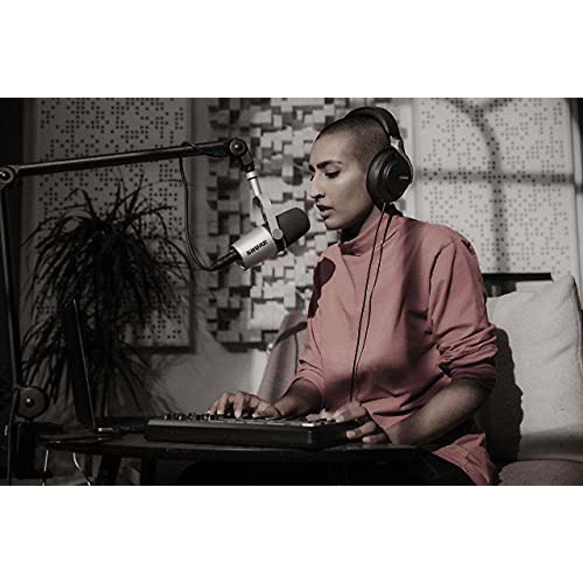 Shure MV7 USB/XLR Dynamic Microphone + AONIC 50 Wired/Wireless Noise Cancelling Headphones for Podcasting, Recording, Streaming & Gaming, Professional Quality Sound & Durability - Silver/Black