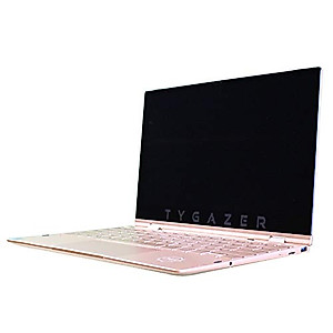 Intel® Core™ i7-8550U, 16GB RAM and 512GB SSD, 13.3 Inches Tygazer Thin Touch Screen Laptop and Backlit Keyboard - Rose Gold