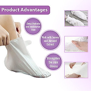 Foot Peel Mask by C&M Goods Co, Callus Remover for Feet 3 Pack of Foot Exfoliator Peeling Mask, Repairs Cracked Heels, Dead Skin, Baby Soft Smooth Touch Feet, Foot Callus Remover for Men and Women
