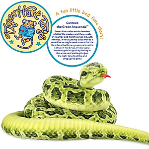 TigerHart Gustavo The Green Anaconda - 100 Inch Stuffed Animal Plush