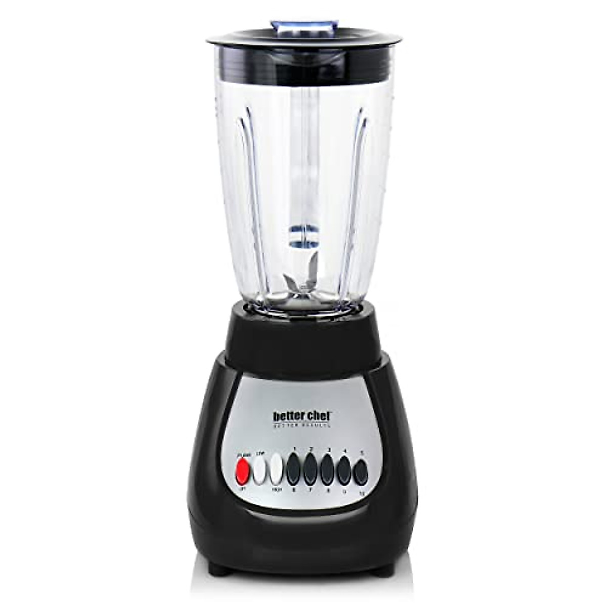 Better Chef Classic 10-speed Blender | 6-cup | BPA-free Acrylonitrile Styrene Polymer Jar (Black)