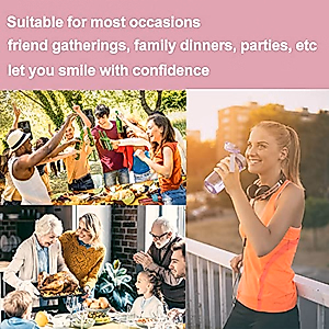 Fake Teeth, 2 PCS Veneers Dentures Socket for Women and Men, Dental Veneers for Temporary Tooth Repair Upper and Lower Jaw, Protect Your Teeth and Regain Confident Smile, Bright White-AA08