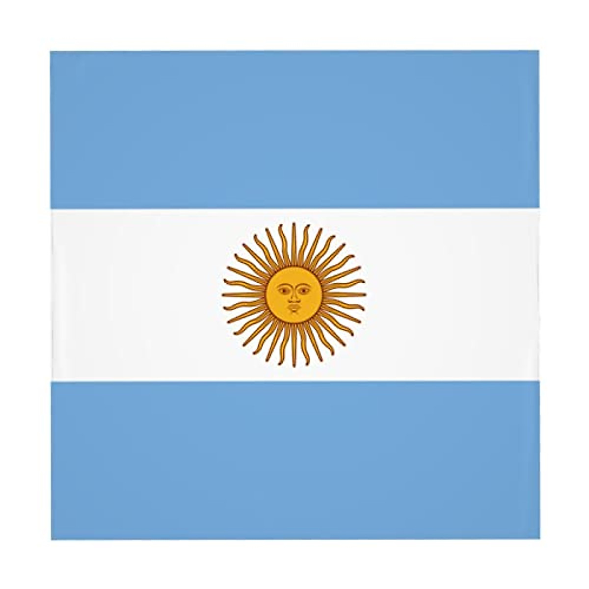 LIICHEES Flag of Argentina Tablecloth Kitchen Dining Room 54"x54" Square Washable Table Cover Outdoor Garden Picnic Tablecloths