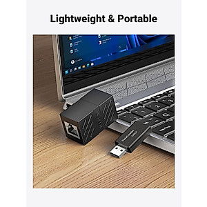 UGREEN RJ45 Coupler Ethernet Extender 1000Mbps, Cat7 Cat6 Cat5e 328ft Ethernet Cable Extender Ethernet Adapter, LAN Connector in Line Coupler Female to Female Black