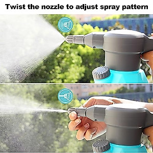 0.8 Gallon/3L Electric Spray Bottle Plant Mister, VAXMAY Electric Sprayer with Adjustable Mist Nozzle and Extension Spout, USB Rechargeable Continuous Spray Bottle for Plants, Fertilizing, Cleaning