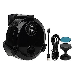 Dpofirs WiFi Monitoring Camera 1080P HD Wireless Camera, Wide Angle, Night Vision, Remote Control Portable Rotatable Mini Camera with Built in Battery