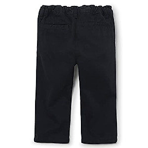 The Children's Place Baby Boys and Toddler Boys Chino Pants, Flax/New Navy, 2T