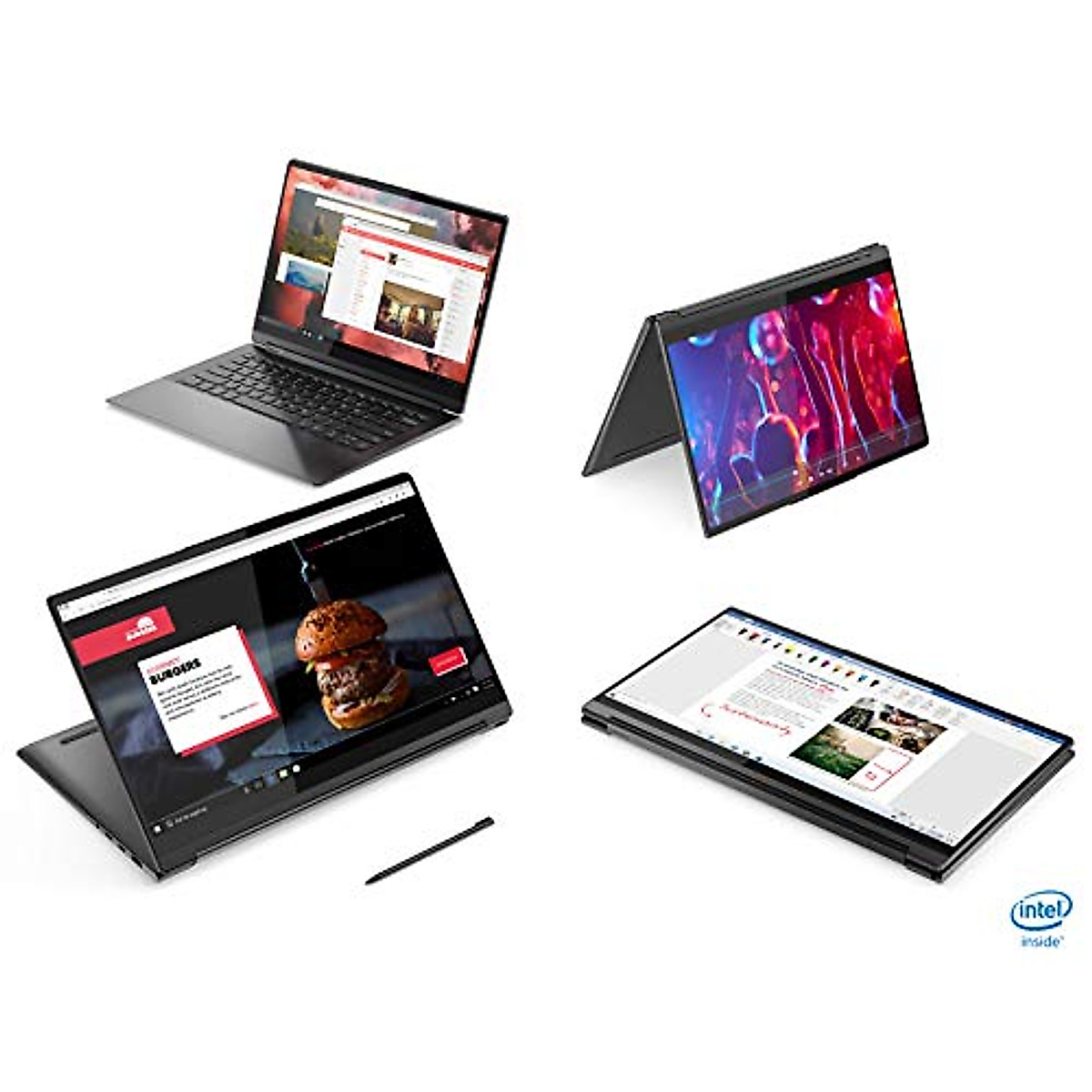 Lenovo Yoga 9i 14 2-in-1 14" Touchscreen Laptop 4K UHD (3840x2160) IPS 500Nits Intel Evo Platform Core i7-1185G7 Webcam Wi-Fi 6 USB-C Thunderbolt 4 Iris Xe Graphics 16GB 512GB PCIe SSD Lenovo Pen