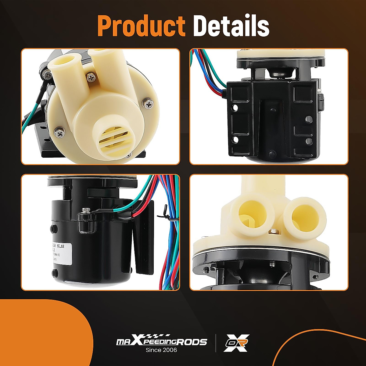 maXpeedingrods Pump Motor Assembly for Hoshizaki PA0613 Ice Maker Machine Water Pump with Capacitor, 12V 60Hz 10W for Hoshizaki KM-515MAH KM-320MAH KM-500MAE