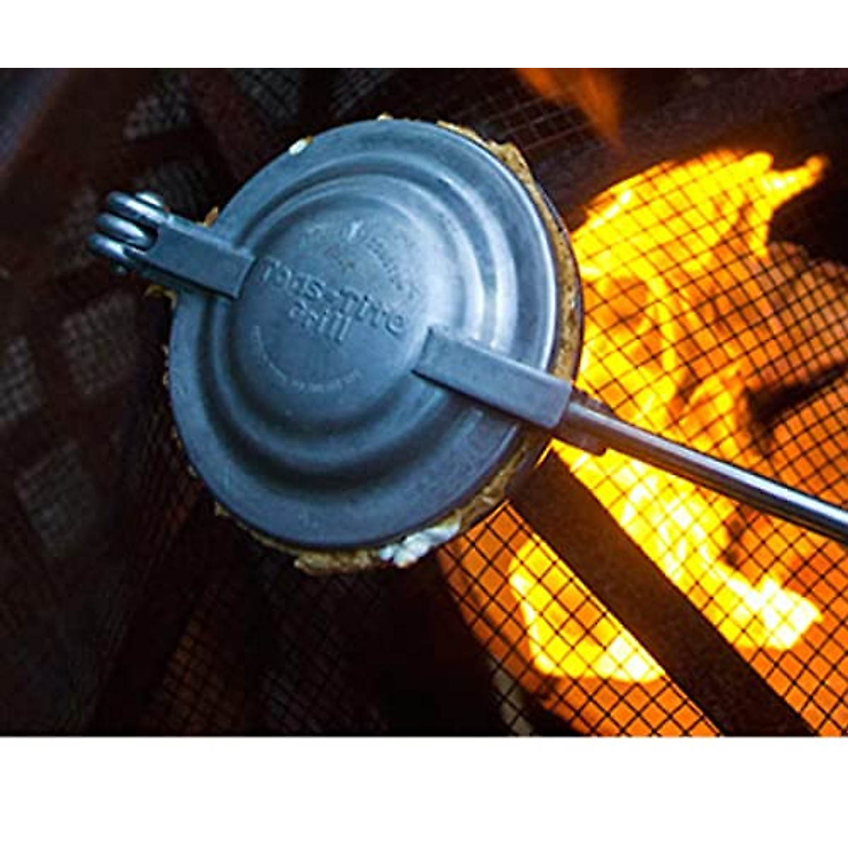 Toas-Tite Sandwich Grill - Handheld Pie Iron, Sandwich Maker, Hand Toaster, Panini and Sandwich Press for Hand Made Hot Sandwiches and Pies - Perfect for Stovetop, Grill and Campfire