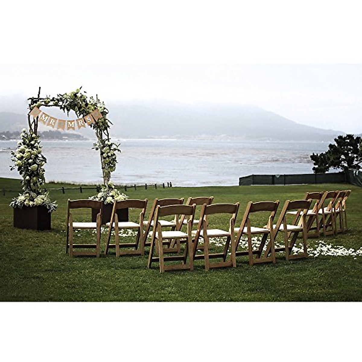 FQTANJU MR and MRS Burlap Flag, Linen, Natural fiber, Environmental, Protection, 8 Pcs Flag / Set.