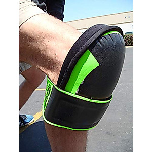 TROXELL USA - SuperSoft Knee Pads Hi-Viz Fluorescent Green (Large Size/Bagged in Pairs)