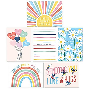 Sweetzer & Orange Thinking of You Cards with Envelopes. Set of 24 Boxed Greeting Cards Thinking Of You Assortment. 300gsm Note Cards and Envelopes (120gsm). Just Because Cards and Kindness Cards