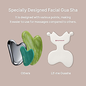 MEDITHERAPY LIF-me Guasha,Ceramic Gua Sha,Face Massage Tool, Facial Guasha, Guasha Board, Face Lift, Muscle Relief