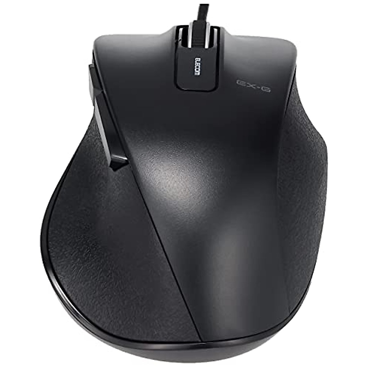 ELECOM Wired Mouse Blue LED Grip Feeling EX-G Series M Size 5 Buttons Red M-XGM10UBBK