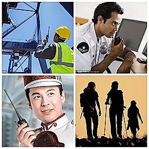 Walkie Talkies Voice Scrambler with Earpiece for Adults Outdoor CS Hiking Hunting Travelling Long Distance 2 Way Radios by Luiton (2 Packs)