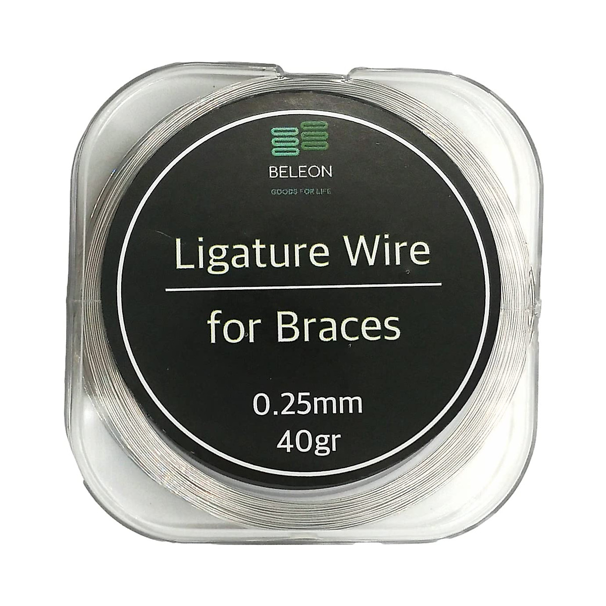 BELEON Braces Wire Orthodontic Dental Ligature Wire for Braces for Home Use Stainless Steel 40g 0.25mm