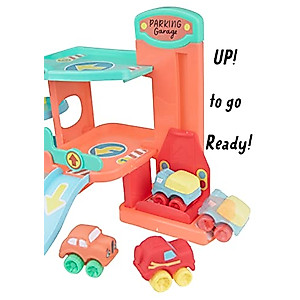 Lots to Play Toys - Multi-Story Baby Car Parking Garage - JC Toys